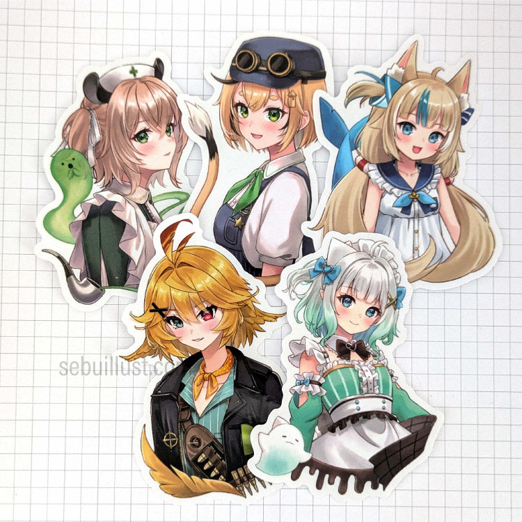 Sticker - Indie Vtuber (Portrait) – SEBU illust